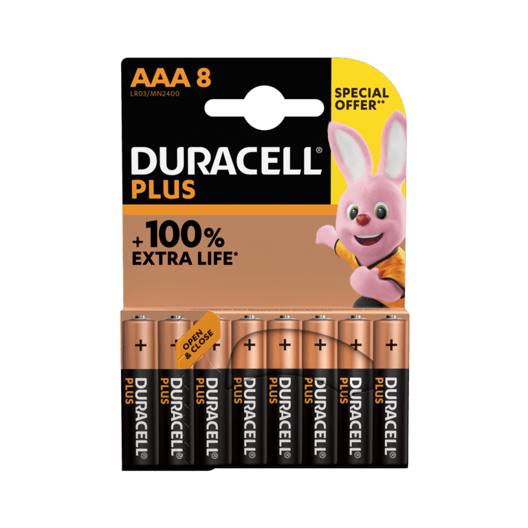 Duracell Plus Power AAA Special Offer Pack - 8 Pack – Status Home Care