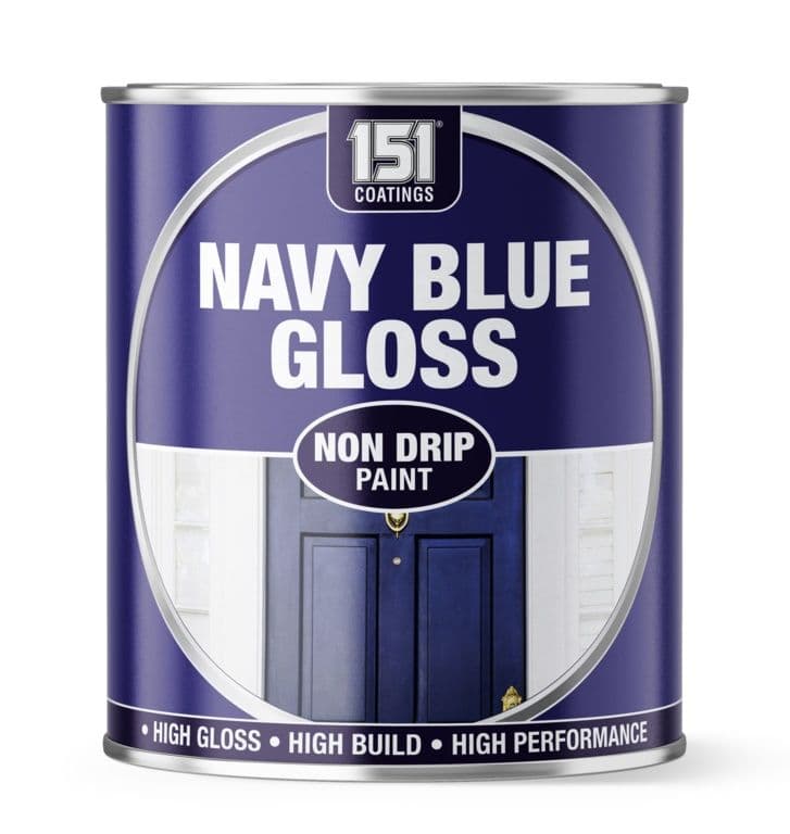 151 Coatings Non Drip Gloss Paint 300ml - Navy Blue – Status Home Care