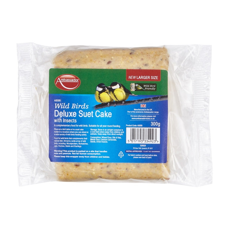 Ambassador Deluxe Suet Cake with Insects - 300g – Status Home Care