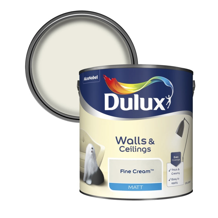 Dulux Matt 2.5L - Fine Cream – Status Home Care