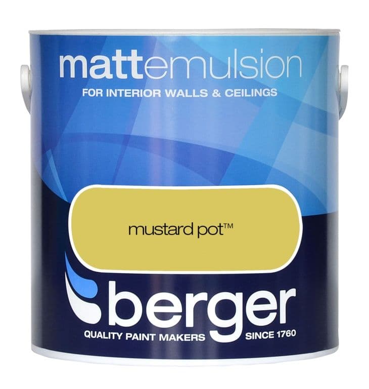 Berger Matt Emulsion 2.5L - Mustard Pot – Status Home Care