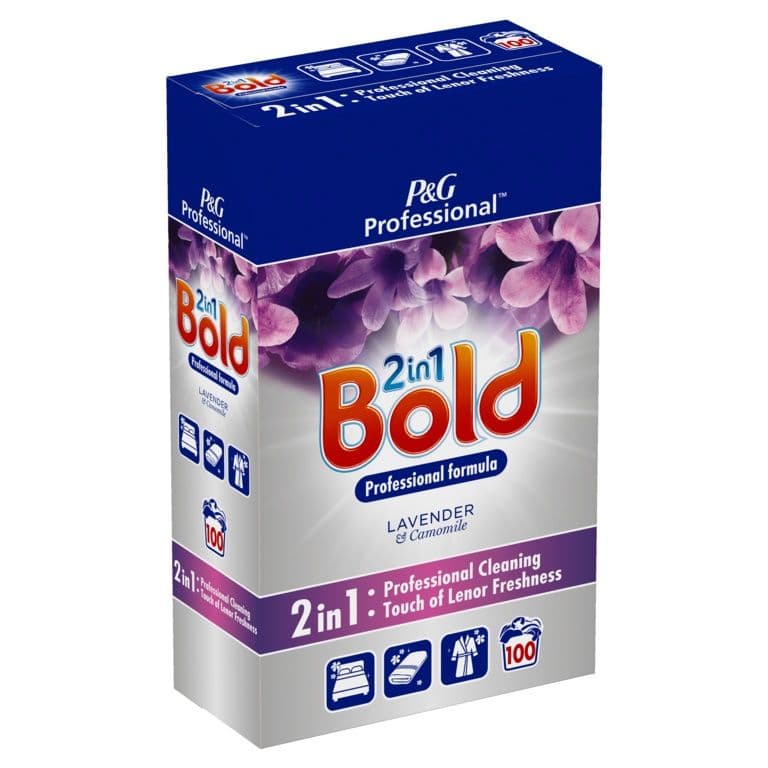 Bold Professional Formula Powder 100 Washes - 6.5kg Lavender & Camomil ...