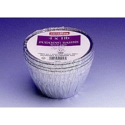 Caroline Foil Pudding Basins with Lids - 1lb 4 Pack – Status Home Care