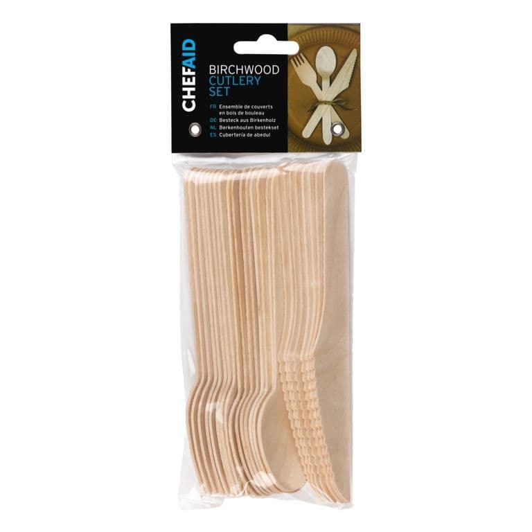 Chef Aid Wooden Cutlery Assorted - Pack of 24 – Status Home Care
