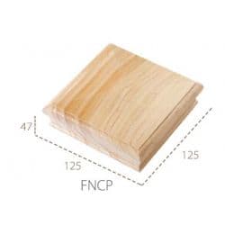 Cheshire Mouldings Flat Newel Cap - Pine – Status Home Care
