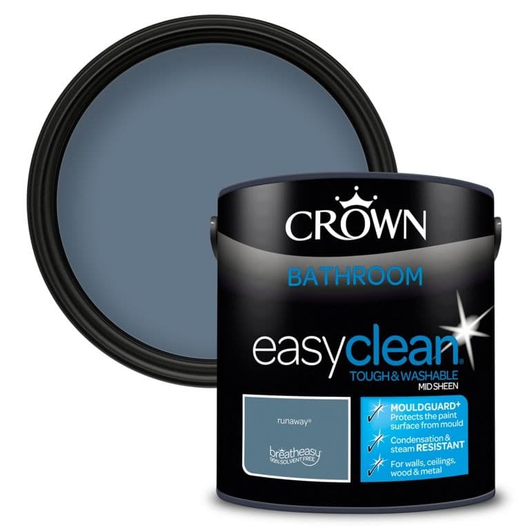 Crown Easyclean Bathroom Mid Sheen 2.5L - Runaway – Status Home Care