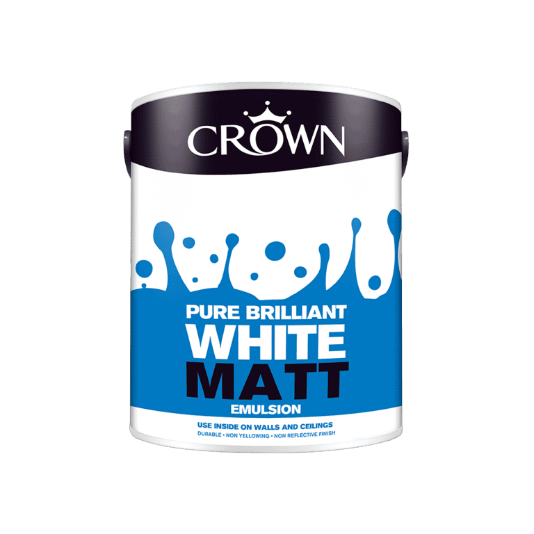 Crown Non Breatheasy Matt Emulsion 5L - Pure Brilliant White – Status ...