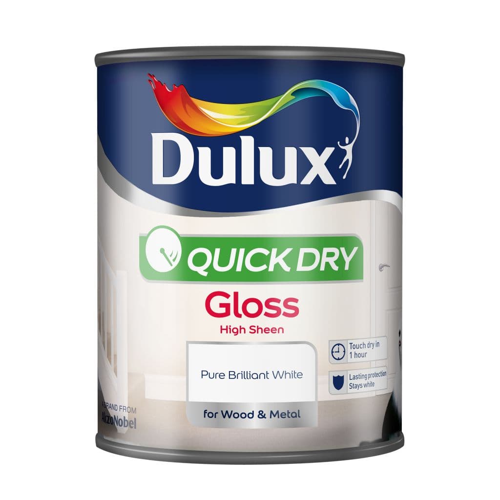 Dulux Quick Dry Gloss 2.5L - Pure Brilliant White – Status Home Care