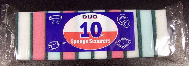 Duo Sponge Scourers - Pack 10 – Status Home Care