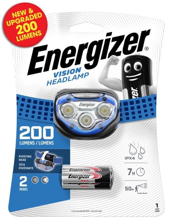 Energizer Vision Headlight 80 Lumens - 3 x AAA – Status Home Care