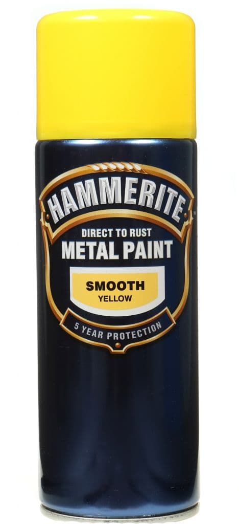 Hammerite Metal Paint 400ml Aerosol - Smooth Yellow – Status Home Care
