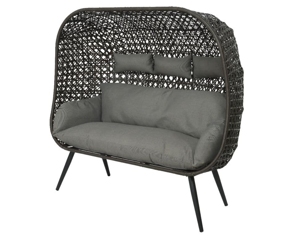 Kaemingk Palermo 3 Seat Standing Egg Chair - 168cm Dark Grey – Status ...