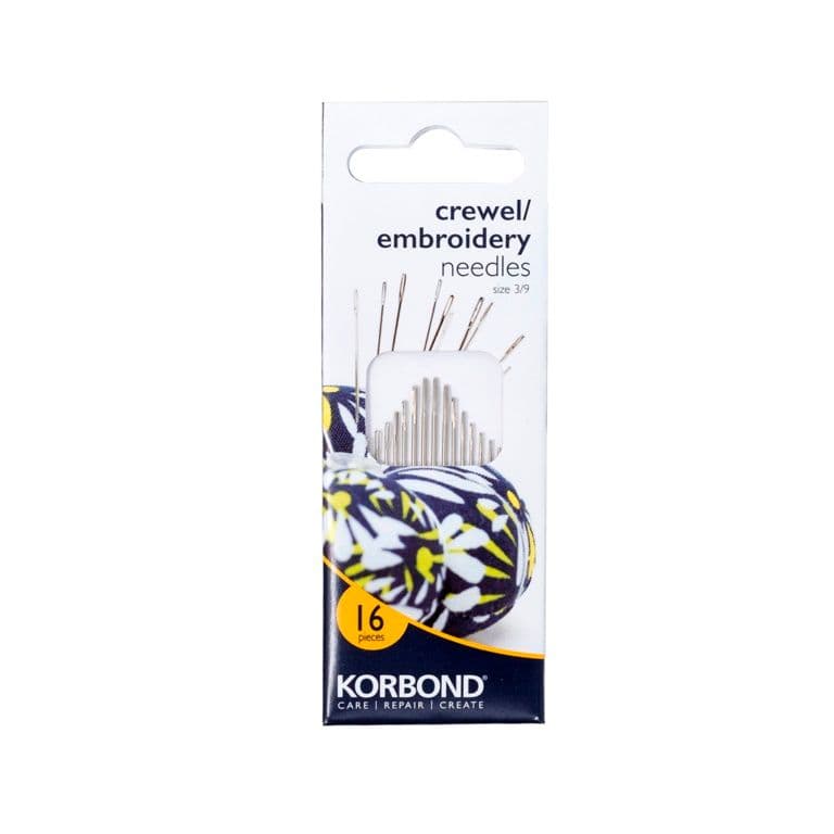 Korbond Crewel Embroidery Needles - 16 Piece – Status Home Care