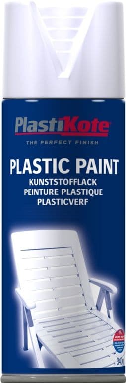 PlastiKote Plastic Spray Paint - 400ml White Gloss – Status Home Care