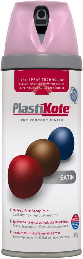 PlastiKote Twist & Spray Paint 400ml - Cameo Pink Satin – Status Home Care