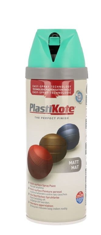 PlastiKote Twist & Spray Paint 400ml - Classic Teal Matt – Status Home Care