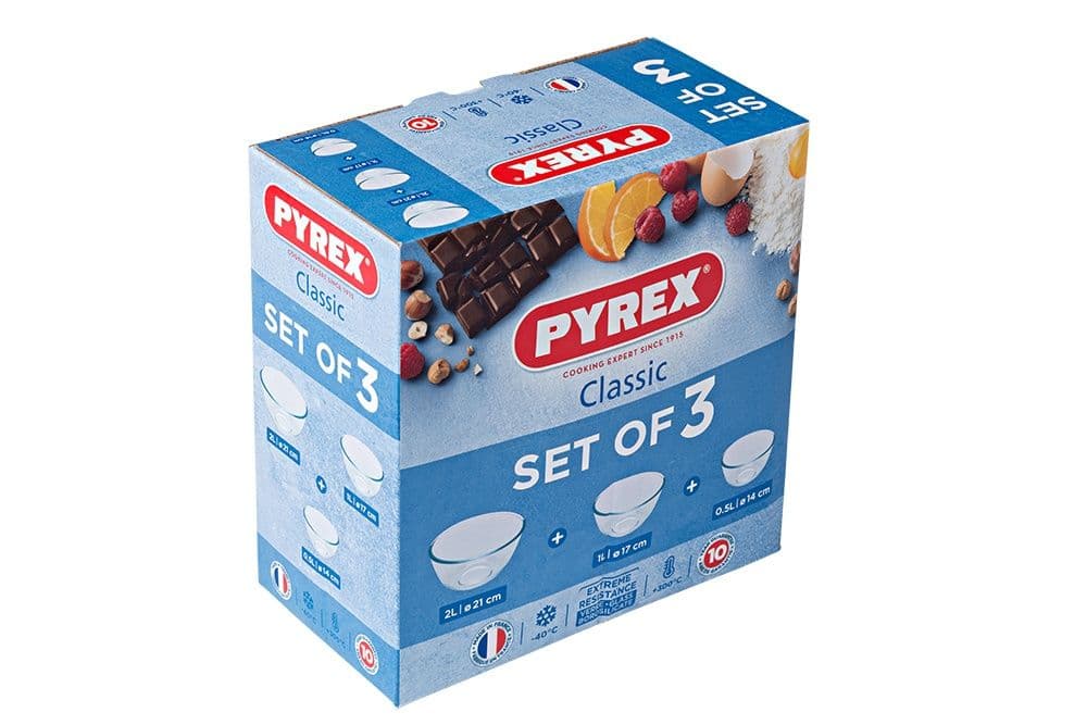Pyrex Classic Bowl Set - 3 Piece – Status Home Care