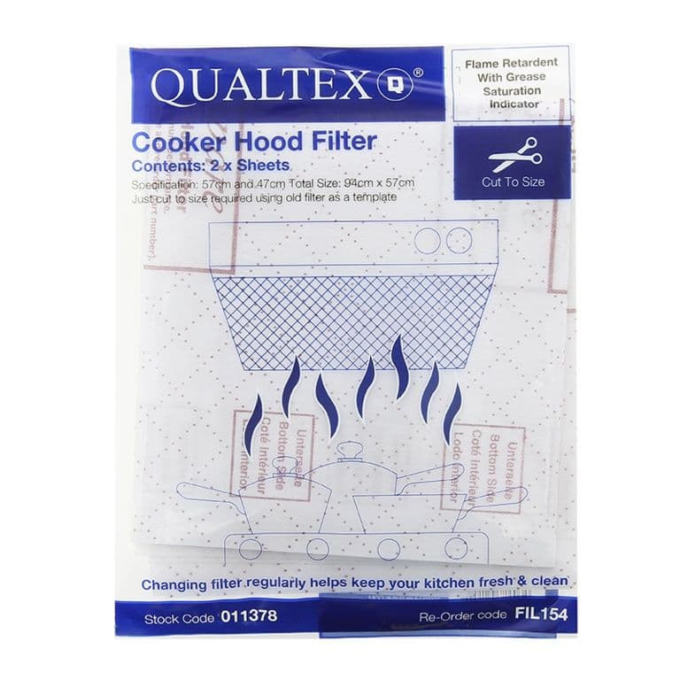 Qualtex Cooker Hood Grease Filters Red Line - Pack 2 – Status Home Care