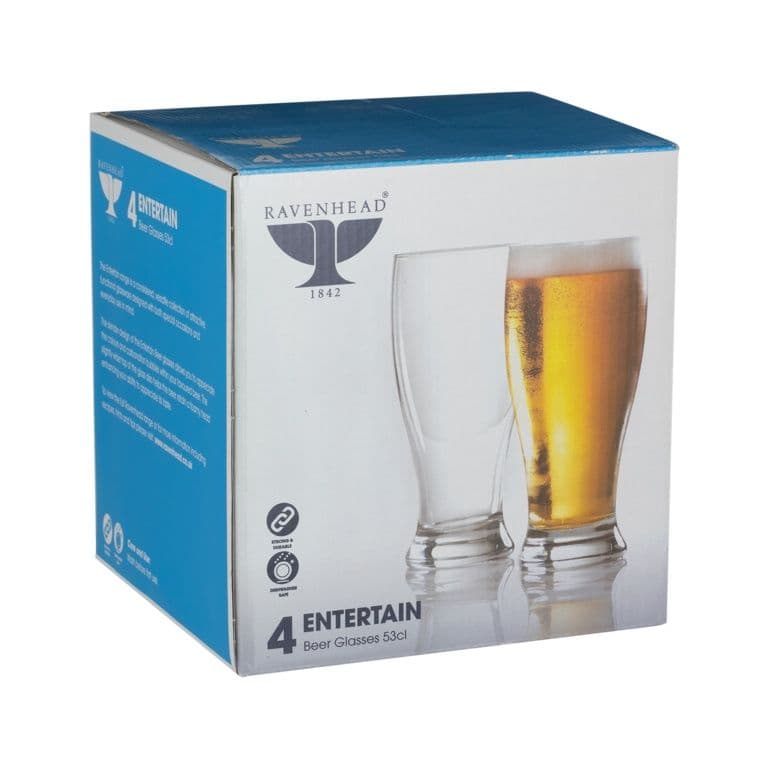 Ravenhead Entertain Beer Glasses - Set 4 – Status Home Care