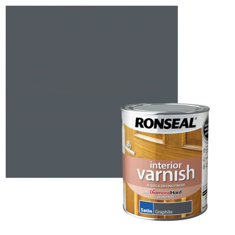 Ronseal Interior Varnish Satin 750ml - Graphite – Status Home Care