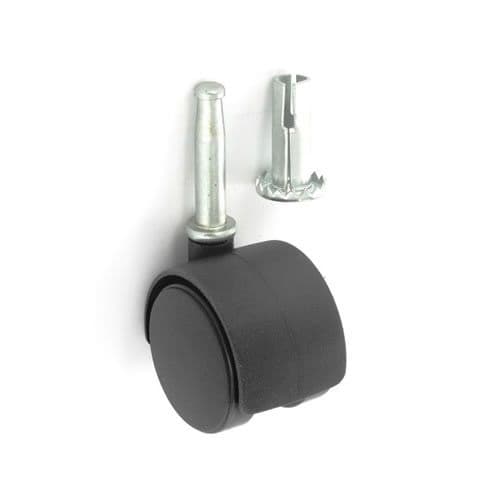 Securit Twin wheel castor peg fix - 40mm, only available by special or ...