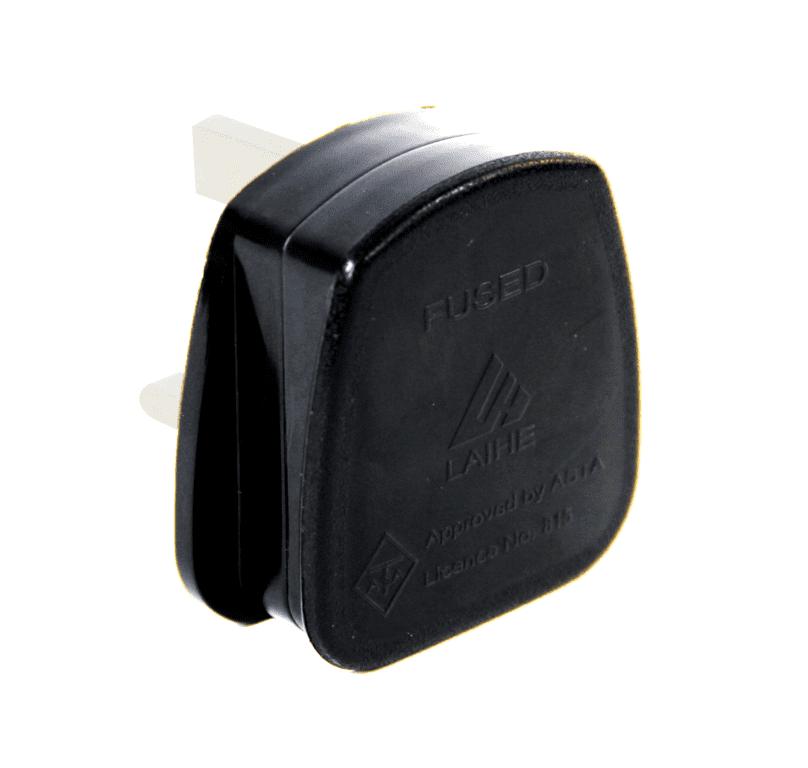 Securlec 3 Pin Nylon BS Plug, Fused - 13A Black – Status Home Care