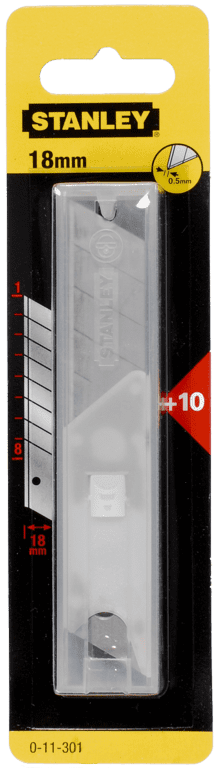 Stanley Snap Off Blades 18mm - 10 Pack – Status Home Care