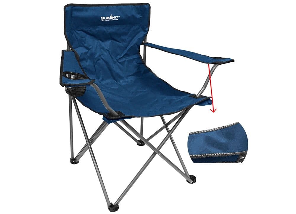Summit Quickseat Folding Chair - Bentley Blue – Status Home Care