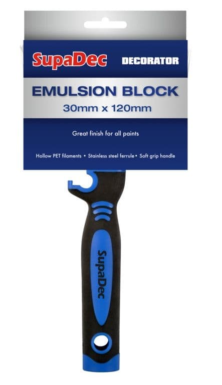 SupaDec Emulsion Block Brush - 30mm x 120mm – Status Home Care