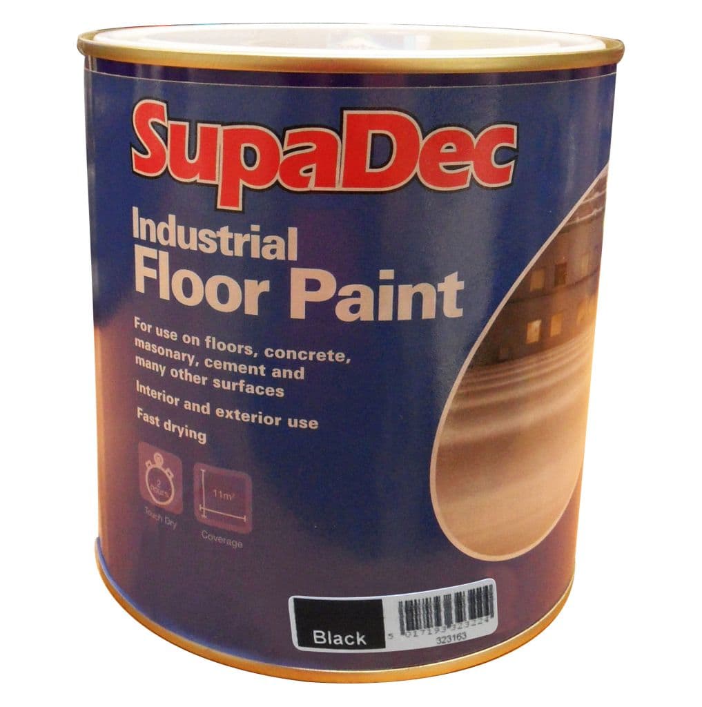 SupaDec Industrial Floor Paint 1L - Black – Status Home Care