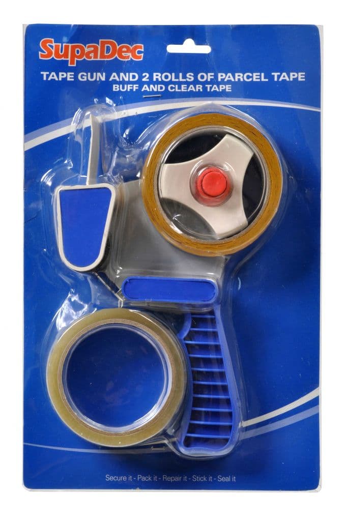 SupaDec Tape Gun & 2 Rolls Parcel Tape – Status Home Care