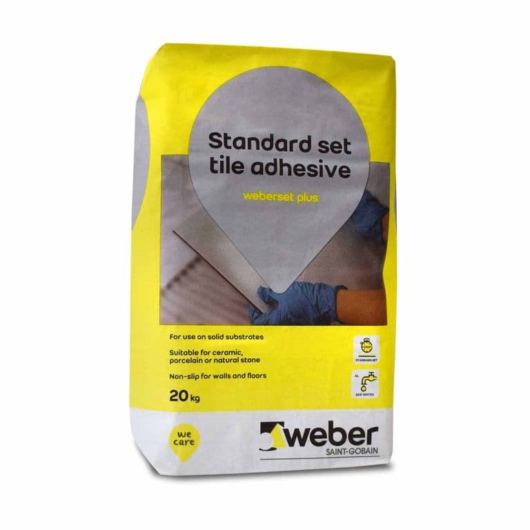 Weber Set Plus Tile Adhesive White - 20kg – Status Home Care