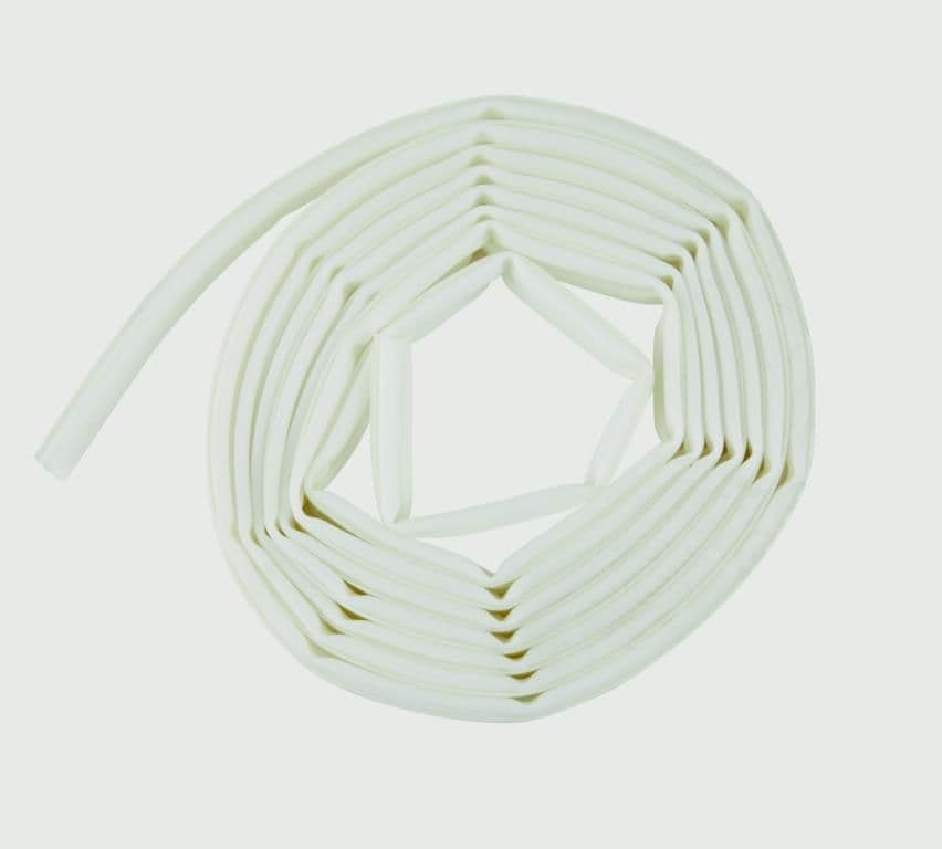Woodside TPE Rubber Strip Draught Excluder Omega Section - 6m White ...
